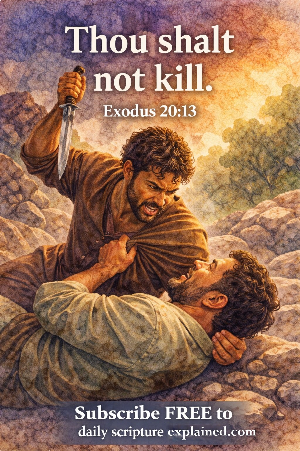Alt tag: #Thy Shall Not Kill